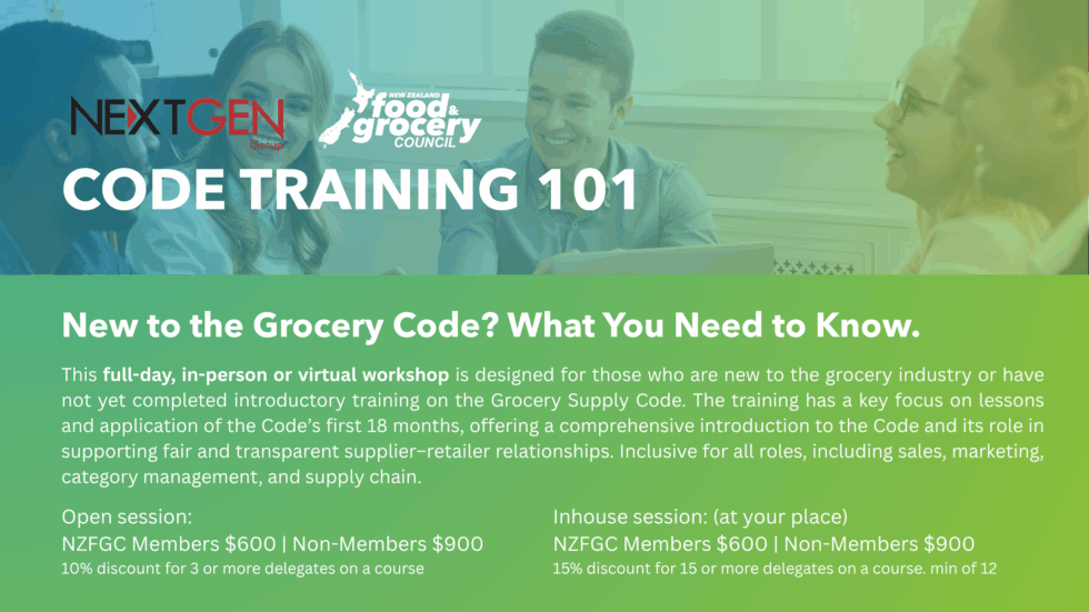 Grocery Code Training - New Zealand Food & Grocery Council